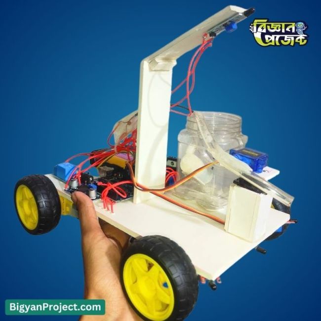 Smart Firefighting Robot with Flame Sensor & Water Pump