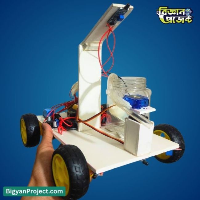 Smart Firefighting Robot with Flame Sensor & Water Pump