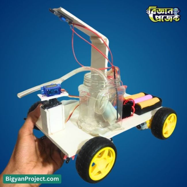 Smart Firefighting Robot with Flame Sensor & Water Pump